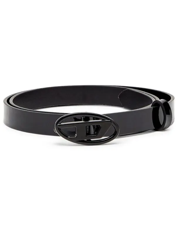 DIESEL B-play 15 Leather Belt - Black