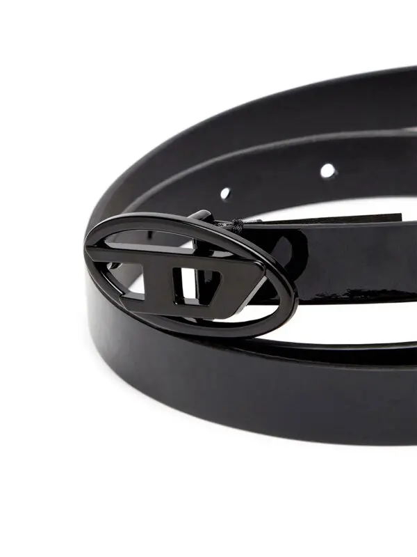 DIESEL® B-play 15 Leather Belt - Black