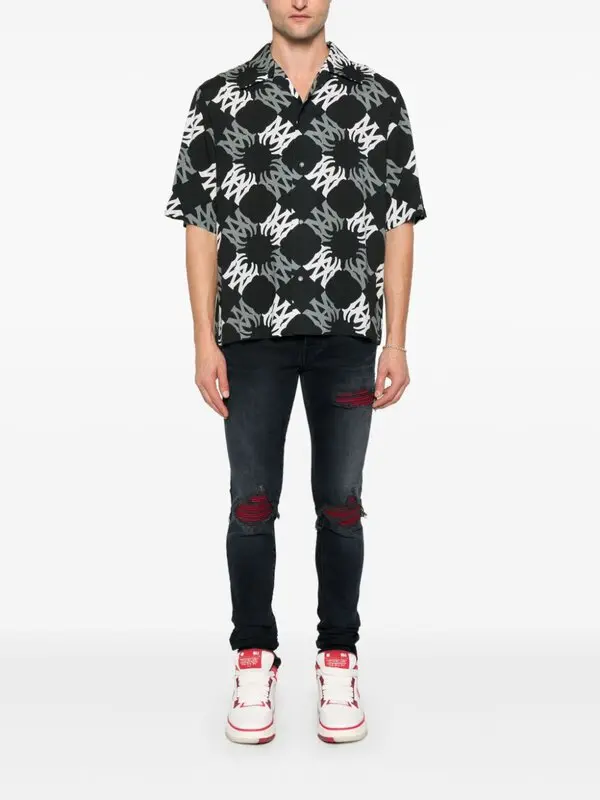 Amiri Mx1 Ultrasuede Jeans - Blue