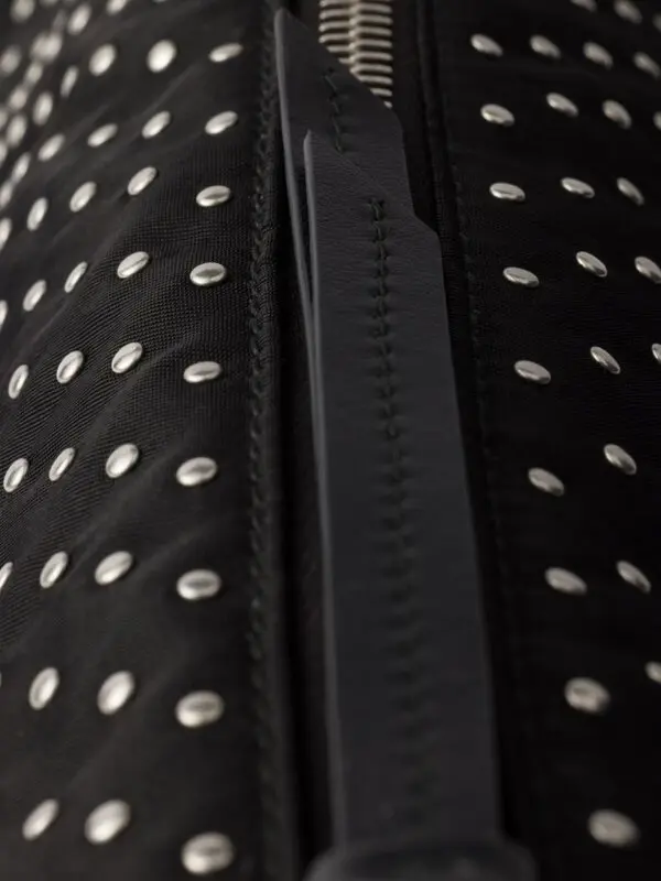 Prada Studded Re-nylon Shoulder Bag