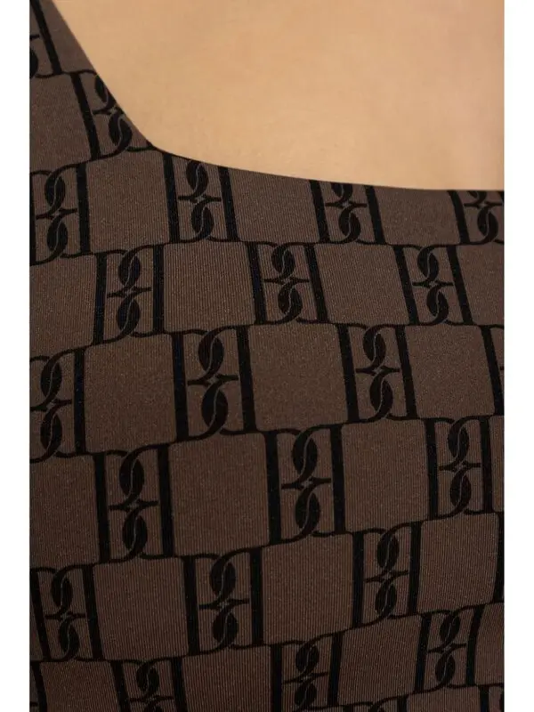 BY MALENE BIRGER Logo-jacquard Top - Brown