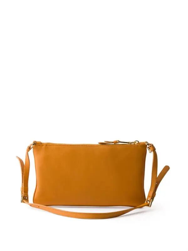 Prada Leather Shoulder Bag - Orange