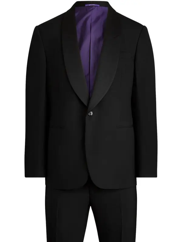 Ralph Lauren Purple Label Wool Suit - Black