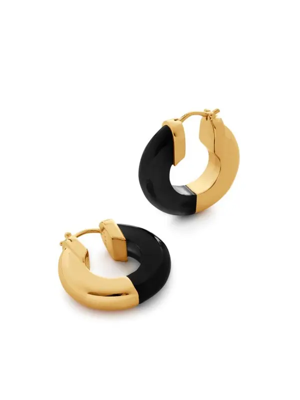Monica Vinader 18kt Yellow Kate Young Hoop Earrings - Gold