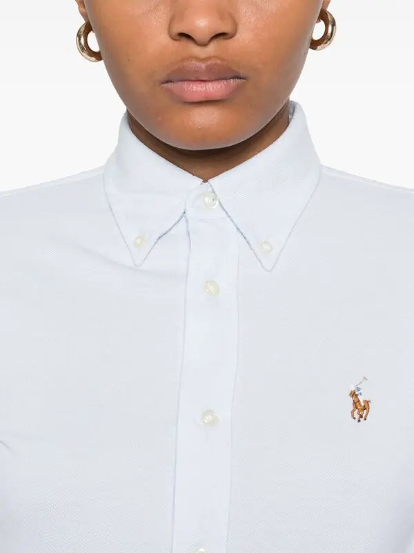 Polo Ralph Lauren Piqué-weave Shirt - Blue
