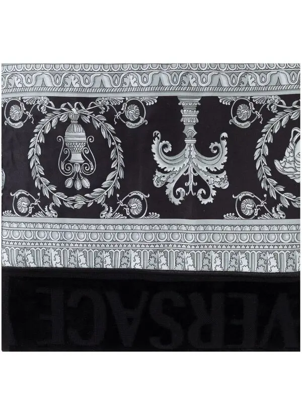 Versace Barocco Hand Towel - Black