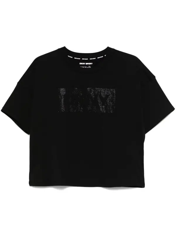 Dkny Stud-embellished T-shirt - Black