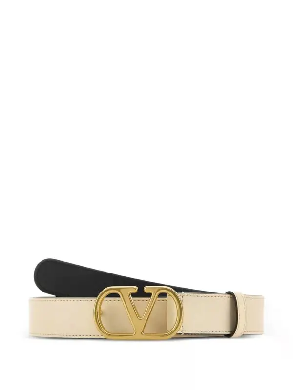 Valentino Garavani 30mm Vlogo Signature Belt - Neutrals
