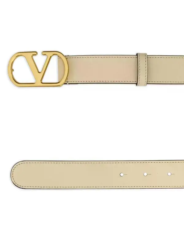 Valentino Garavani 30mm Vlogo Signature Belt - Neutrals