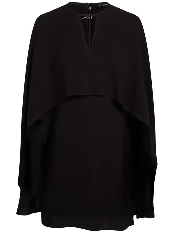 Karl Lagerfeld Mini Cape Dress