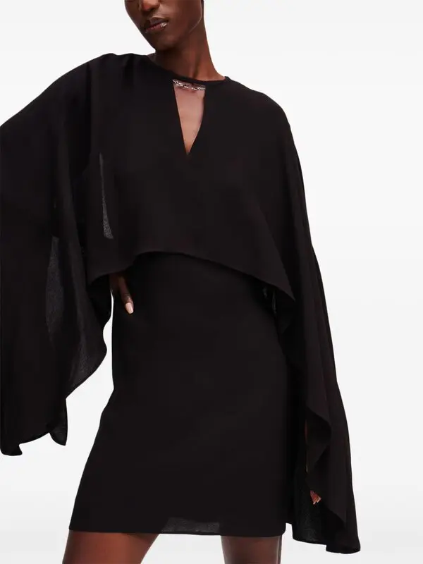Karl Lagerfeld Mini Cape Dress