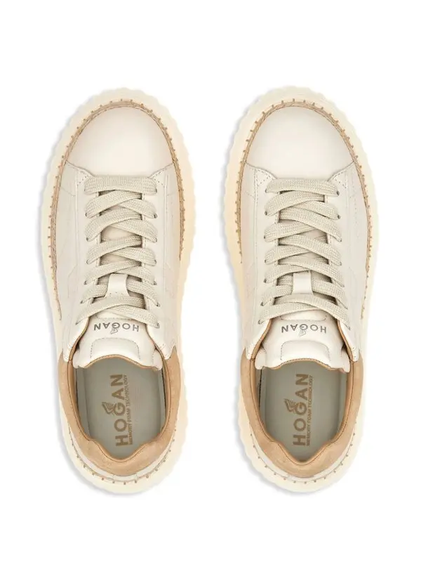 Hogan H-stripes Leather Sneakers