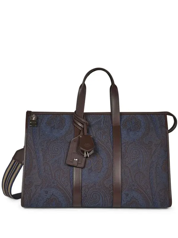 Etro Paisley-print Travel Bag - Brown