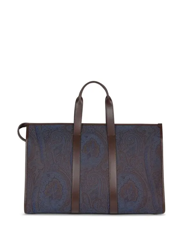 Etro Paisley-print Travel Bag - Brown