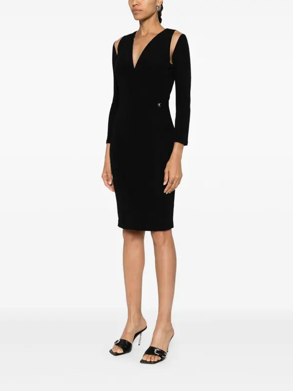 Dsquared2 Logo-plaque Mesh-detail Dress - 900
