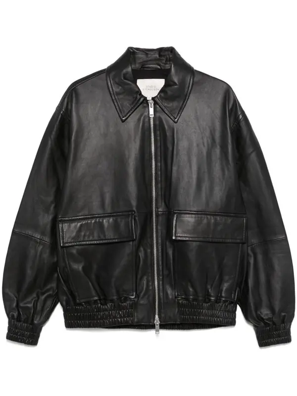 Studio Nicholson Leather Jacket - Black