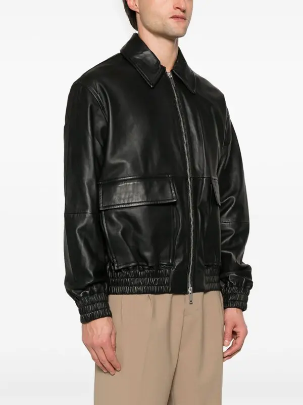 Studio Nicholson Leather Jacket - Black
