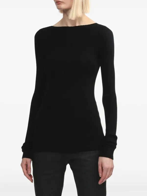 Rick Owens Virgin Wool Sweater - Black