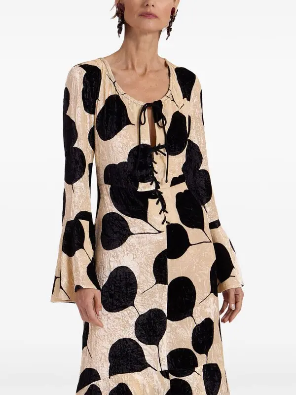 La DoubleJ Cocteau Midi Dress - Neutrals