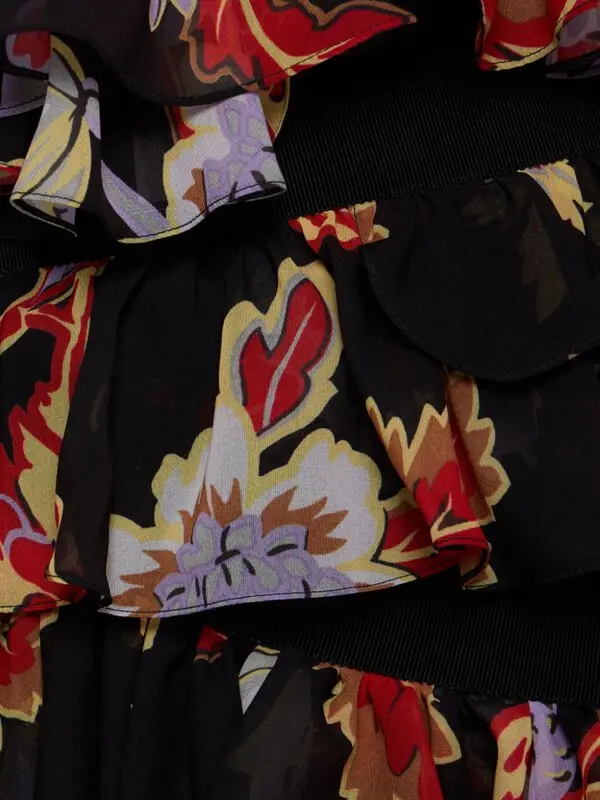 La DoubleJ Floral Print Gown