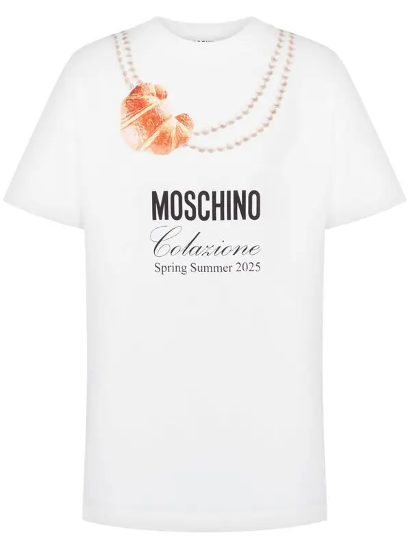 Moschino Print T-shirt - White