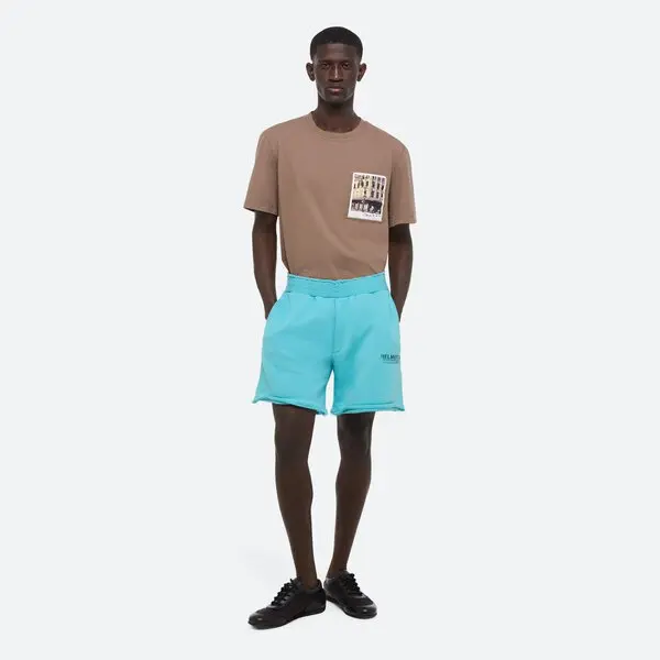 Helmut Lang Postcard Shorts - Teal