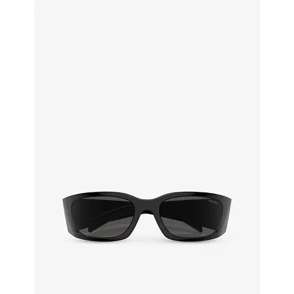 Prada Pr A14s Butterfly-frame Sunglasses - Black
