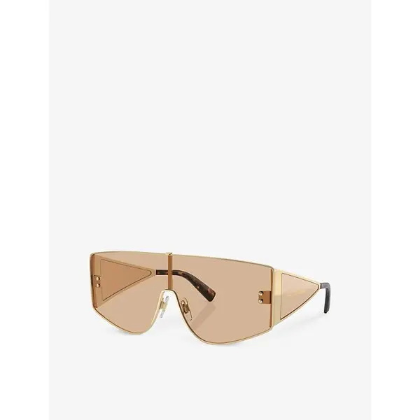 Dolce & Gabbana Dg2305 Rectangle-frame Sunglasses - Gold