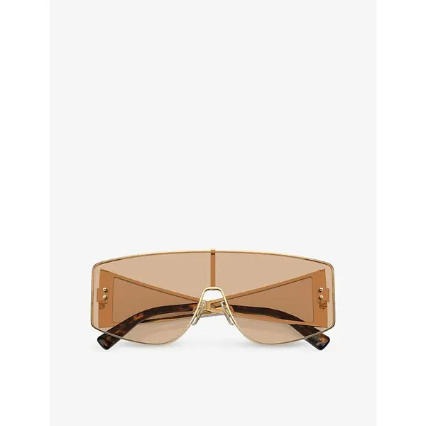 Dolce & Gabbana Dg2305 Rectangle-frame Sunglasses - Gold