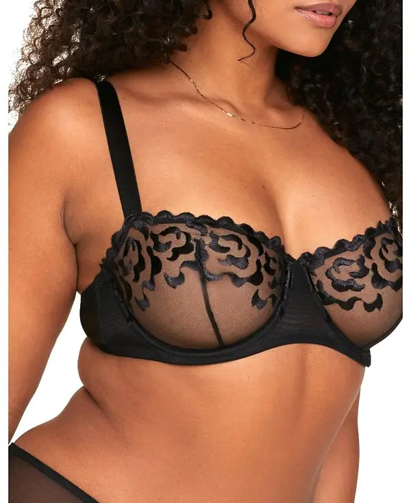 ADORE ME Tiana Plus-size Unlined Balconette Bra - Black