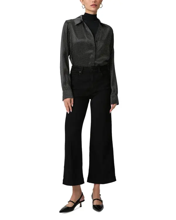 Paige Annessa Cropped Wide Leg Jeans