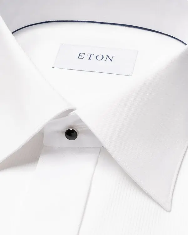 Eton Slim Fit Plisse Bib Formal Shirt