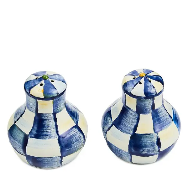 MACKENZIE-CHILDS Royal Check Salt And Pepper Shaker Set - No Color