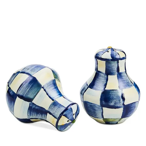 MACKENZIE-CHILDS Royal Check Salt And Pepper Shaker Set - No Color