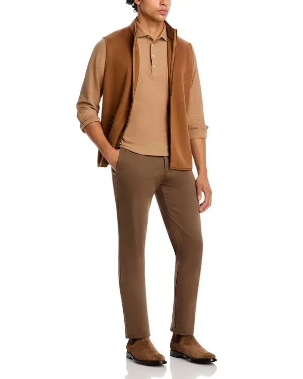 Peter Millar Ramble Cotton & Cashmere Long Sleeve Polo Shirt