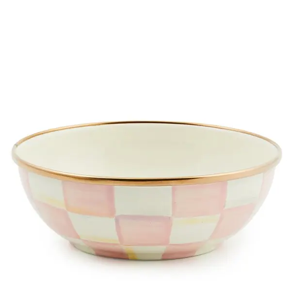 MACKENZIE-CHILDS Rosy Check Everyday Bowl - No Color