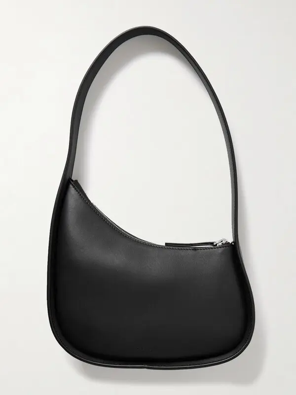 THE ROW Half Moon Leather Shoulder Bag