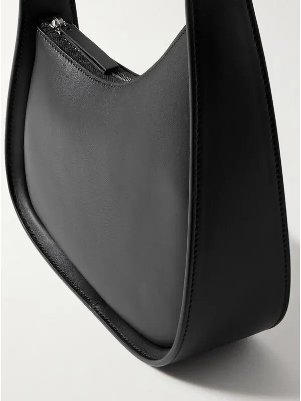 THE ROW Half Moon Leather Shoulder Bag