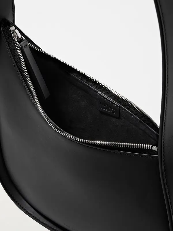 THE ROW Half Moon Leather Shoulder Bag
