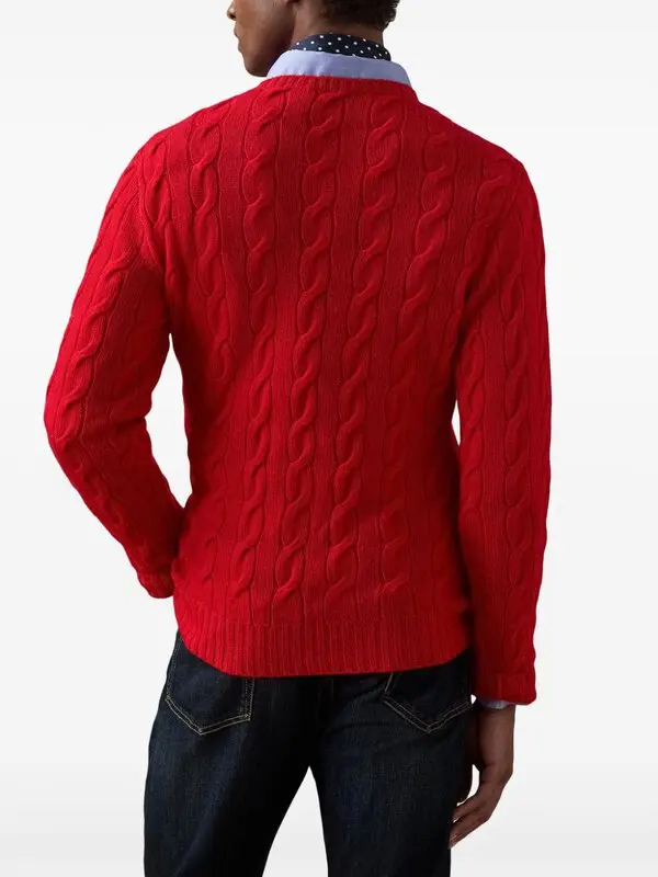 Ralph Lauren Purple Label Cable-knit Cashmere Sweater - Red
