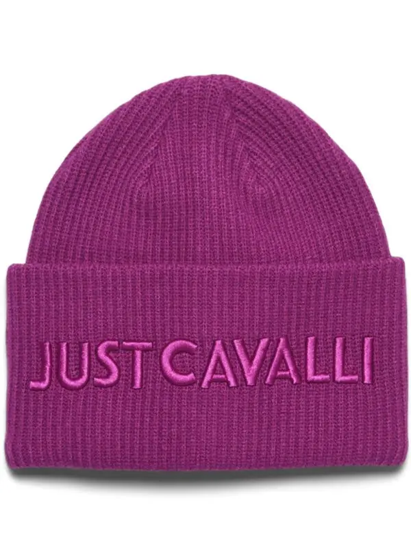 Just Cavalli Embroidered Beanie - Pink