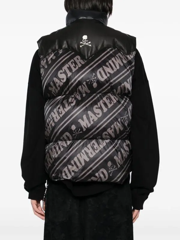 MASTERMIND WORLD Logo-print Sleeveless Jacket