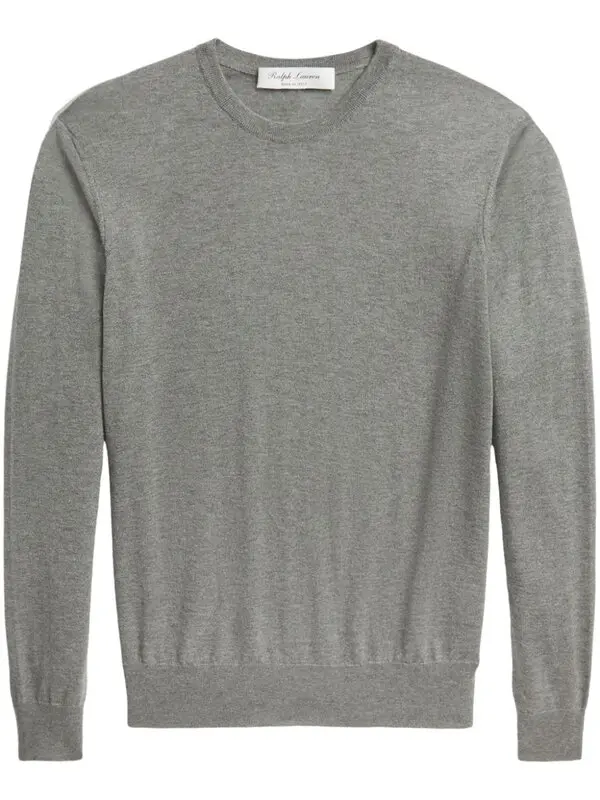 Ralph Lauren Purple Label Jersey-knit Cashmere Pullover - Grey