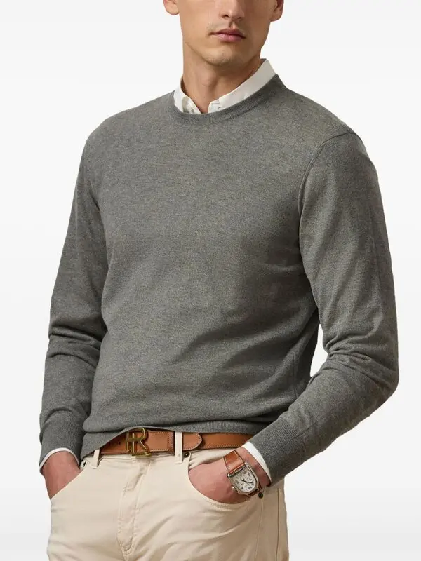 Ralph Lauren Purple Label Jersey-knit Cashmere Pullover - Grey