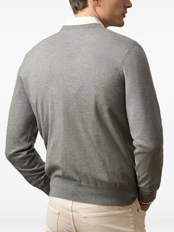 Ralph Lauren Purple Label Jersey-knit Cashmere Pullover - Grey