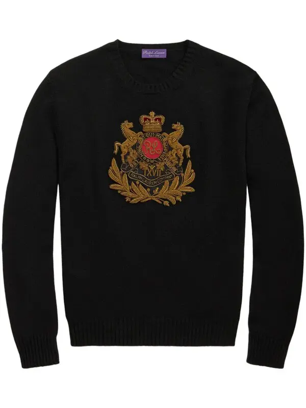 Ralph Lauren Purple Label Embroidered Pullover