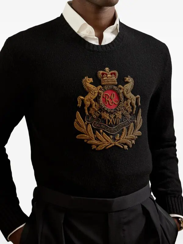 Ralph Lauren Purple Label Embroidered Pullover