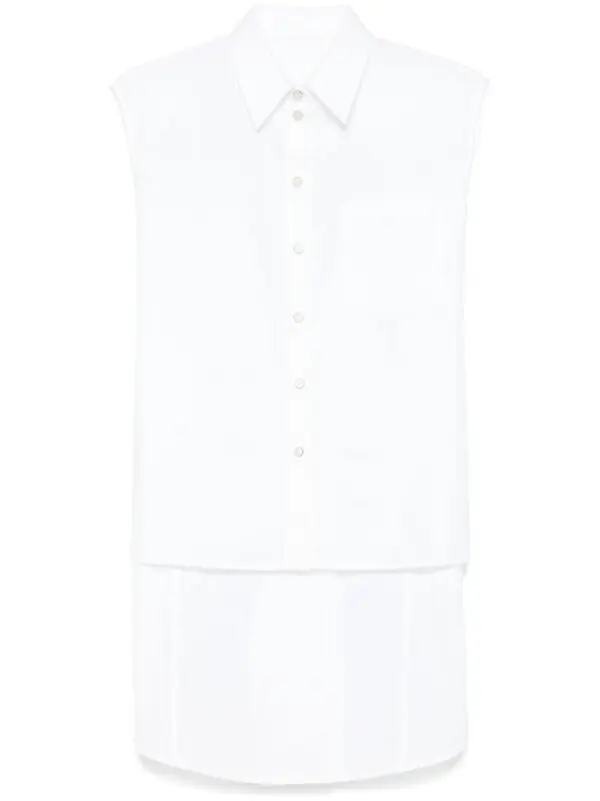Helmut Lang Apex Tail Sleeveless Shirt