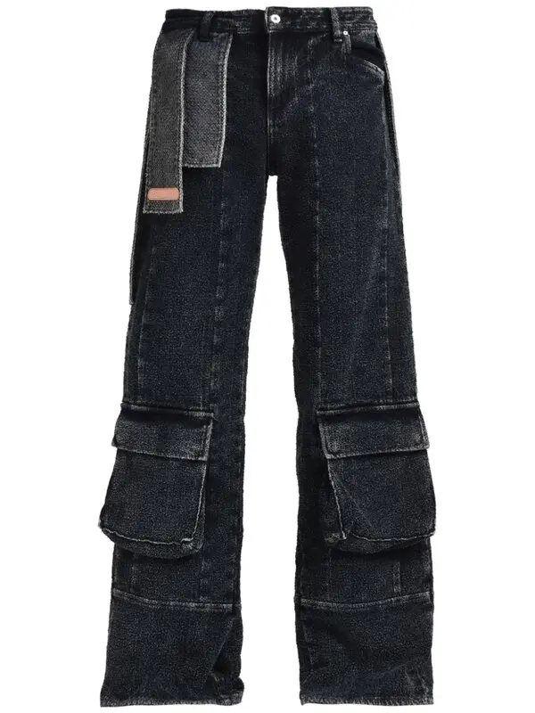 PDF Bouclé Wide-leg Jeans