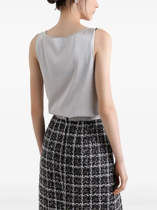 Dolce & Gabbana Logo-plaque Top - Grey